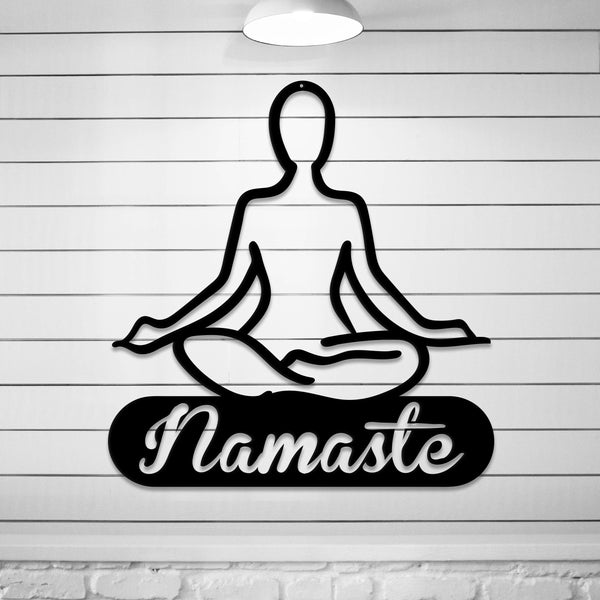 Namaste - Metal Wall Art/Decor - MainStreetSteel.com